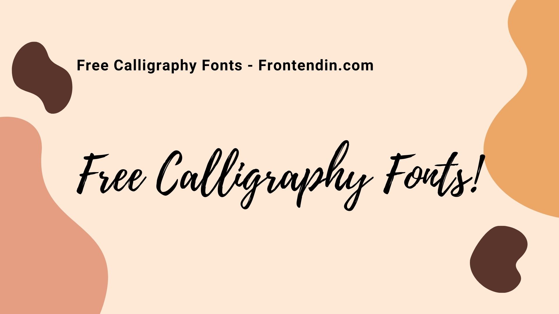 10+ Best Free Calligraphy Fonts to Create Stunning Designs - Frontendin