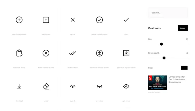 A collection of popular 10+ React icon libraries to choose from.